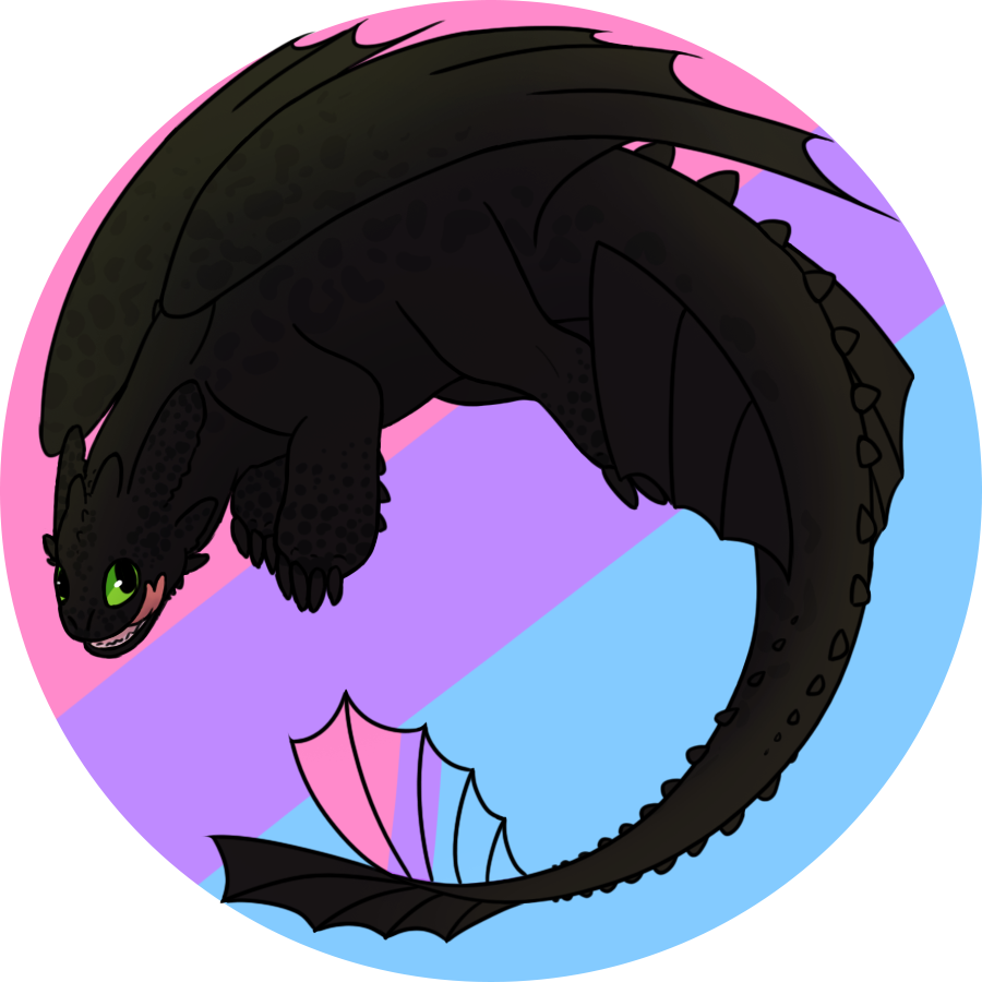 I Draw Sometimes Toothless Pride Icons The Edges Are - Illustration ...