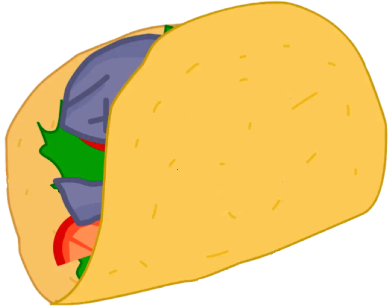 Picture Of A Taco Free - Object Show Assets Taco Clipart - Full Size ...