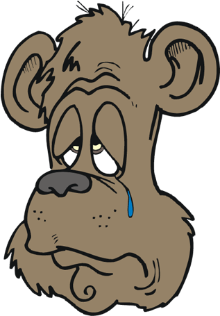 Go From Sad To Happy Fast - Sad Bear Clipart - Full Size Clipart ...