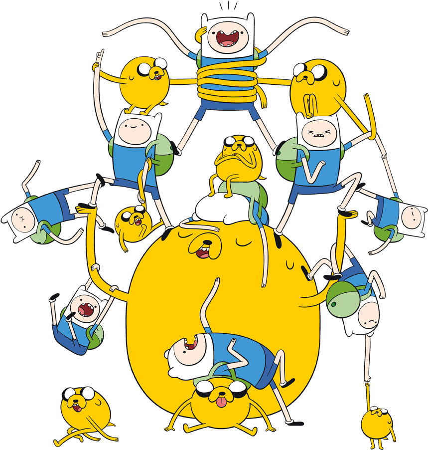 Adventure Time Finn&jake Group Men's Regular Fit Clipart - Full Size ...