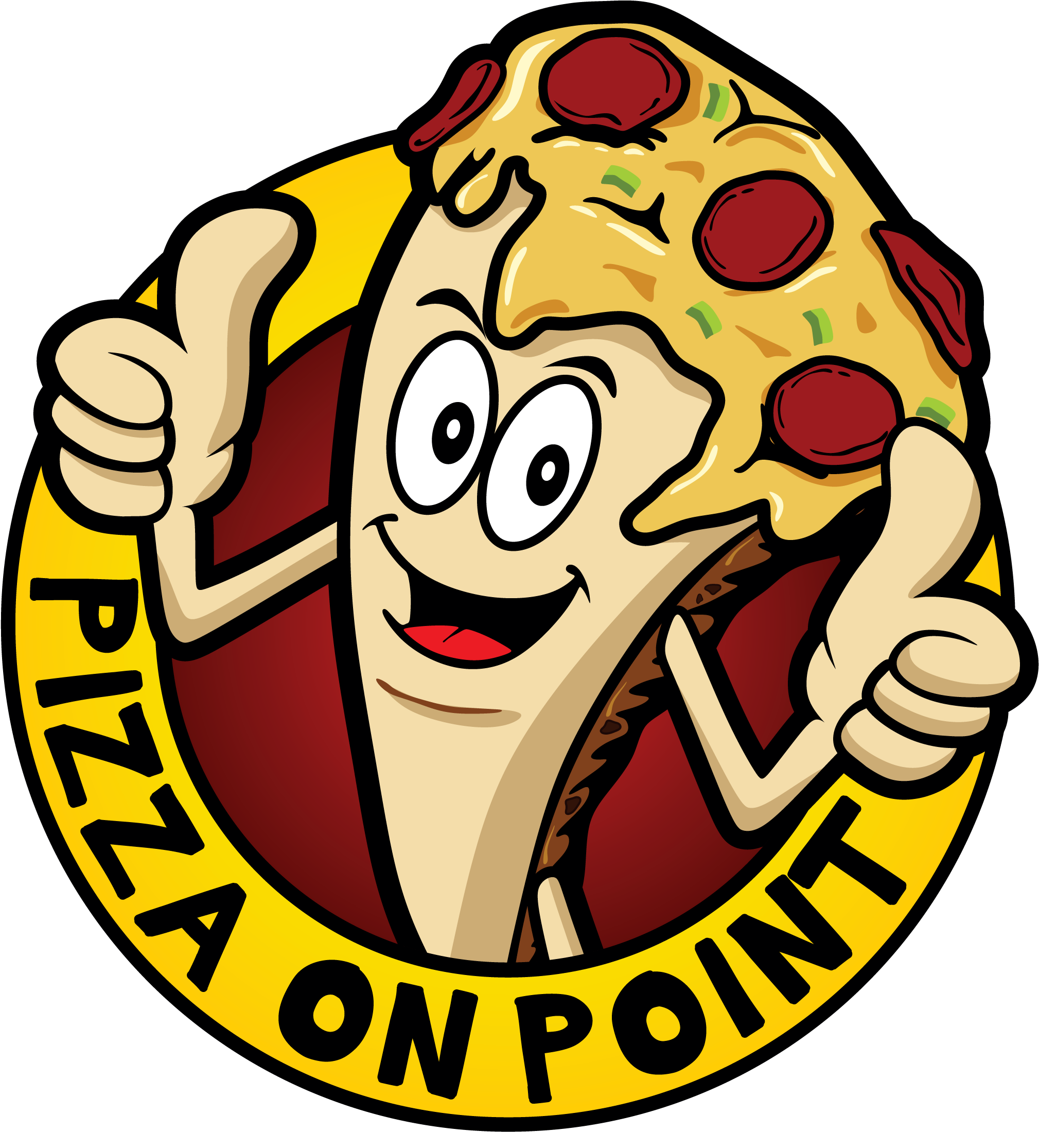 Pizza On Point Clipart - Full Size Clipart (#1839386) - PinClipart