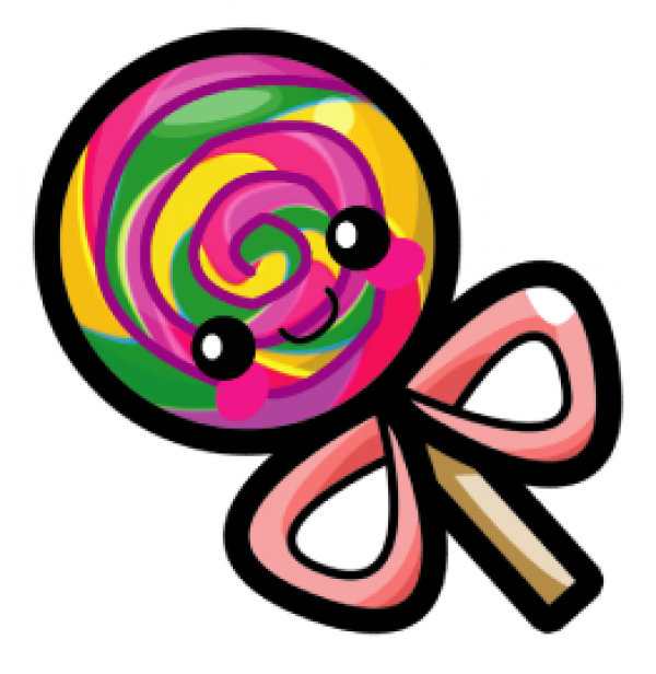 Rainbow Lollipop Cartoon Clipart - Full Size Clipart (#1846603 ...