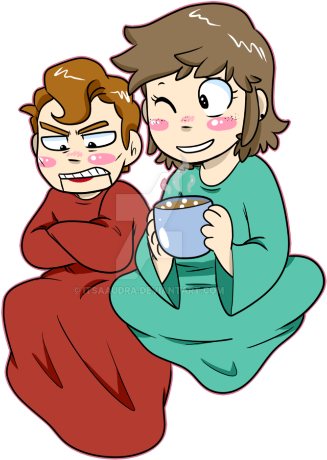 Snuggies By Itsaaudraw - Slappy And Amy Clipart - Full Size Clipart ...