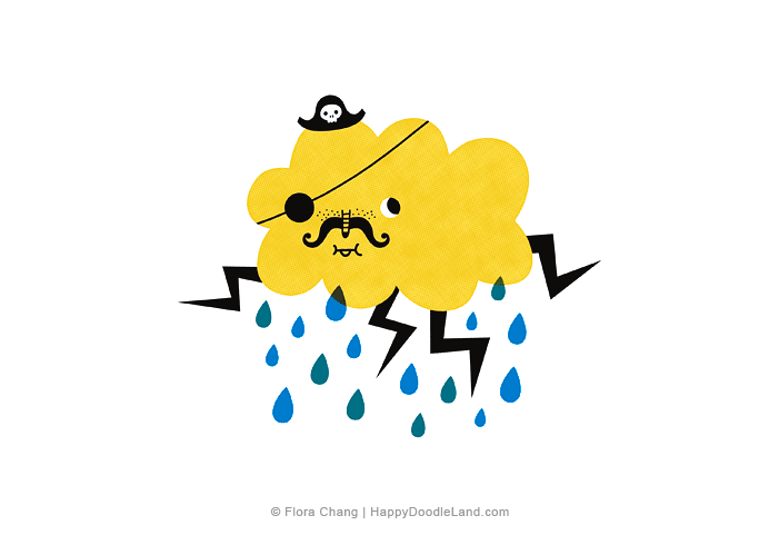 Bad Cloud © Flora Chang Clipart - Full Size Clipart (#1851770) - PinClipart
