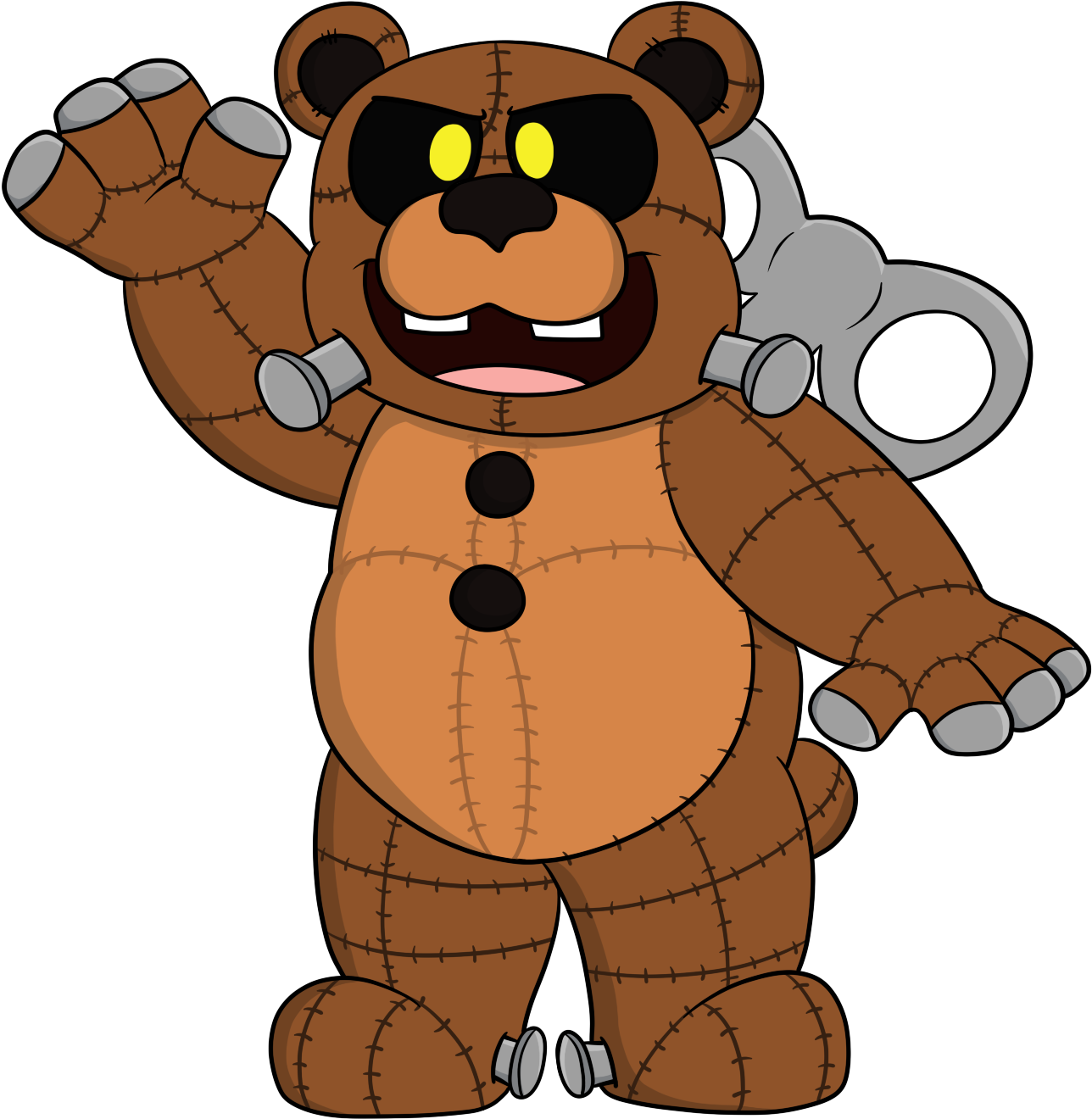 Bubba From Fnaf World - Five Nights At Freddy's Clipart - Full Size ...