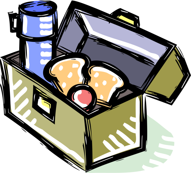 Download Vector Illustration Of Lunch Box Used By Schoolchildren - Gif ...