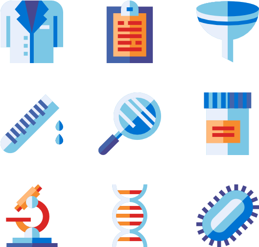 Vector Laboratory Pathology Clipart Black And White - Png Download ...