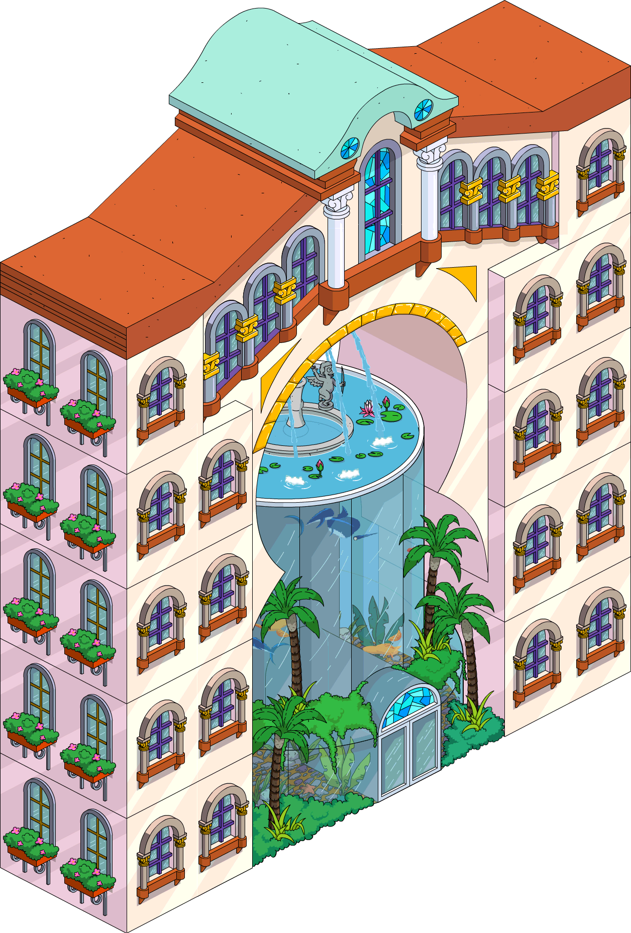 Exclusive Resort - Simpsons Tapped Out Hotel Clipart - Full Size ...