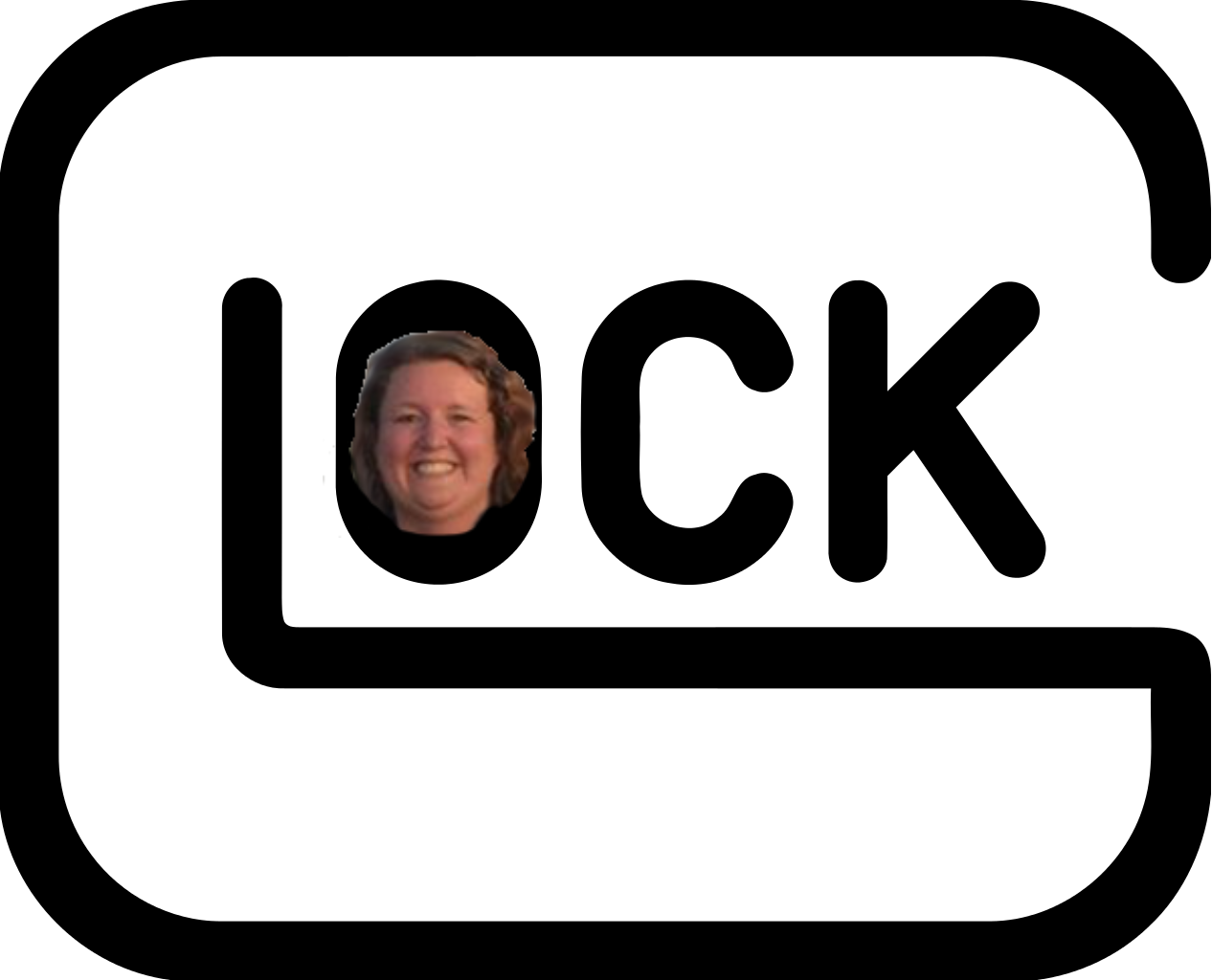 Ock Text Font Smile Clip Art - Glock Logo - Png Download - Full Size ...