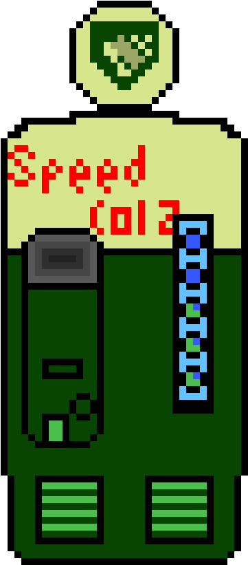 Speed Cola Machine - Speed Cola Pixel Art Clipart - Full Size Clipart ...