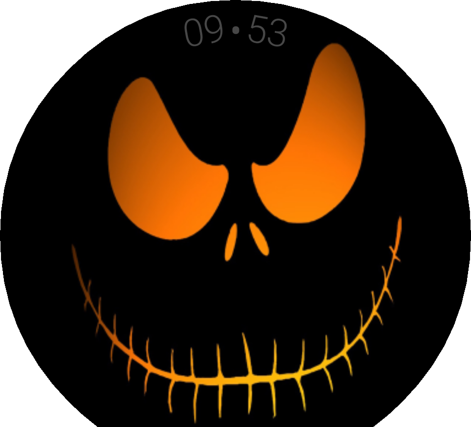 All Hollows' Eve Watch Face Preview Clipart - Full Size Clipart ...