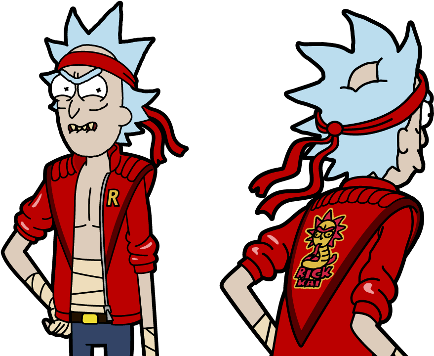 John Rick - Rick Zarchez - Dude Rick - Vaporwave Rick - Cartoon Clipart ...