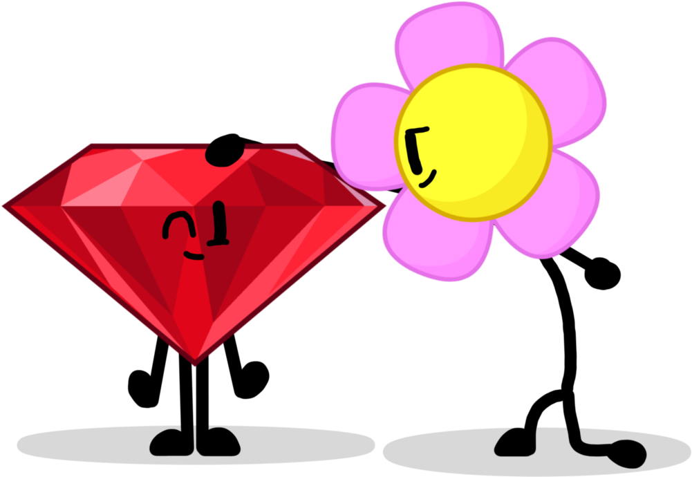 You Re A Pat Image Black And White Library - Bfdi Ruby And Flower ...
