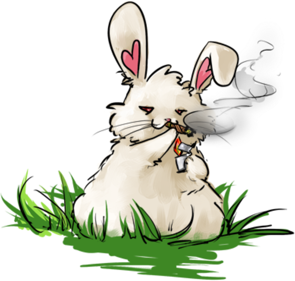 Easter 4/20 - Weed Rabbit Clipart - Full Size Clipart (#1879263 ...