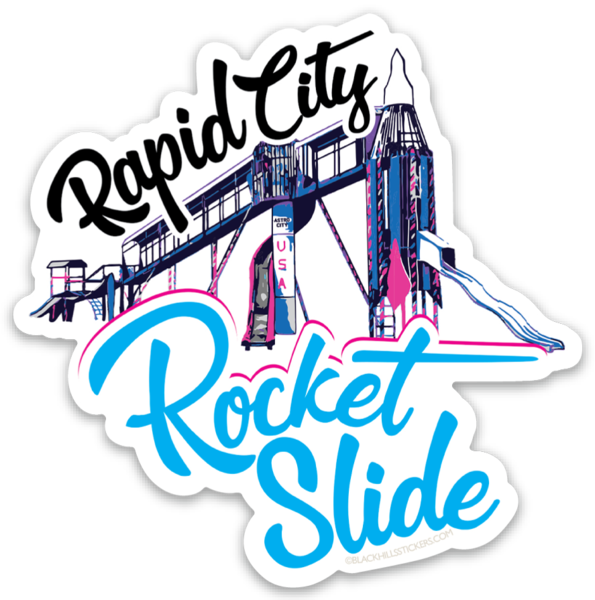 Rapid City Rocket Slide Sticker Clipart - Full Size Clipart (#1879376 ...