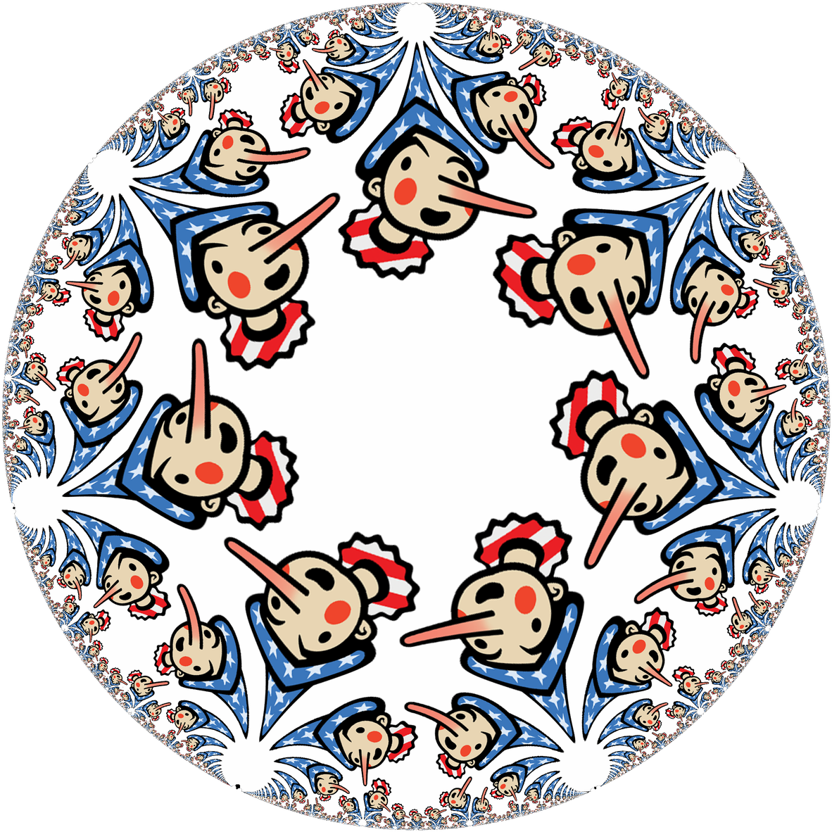 A Hyperbolic Tiling {7,∞} Of Infinite Hyperbole Clipart - Full Size ...