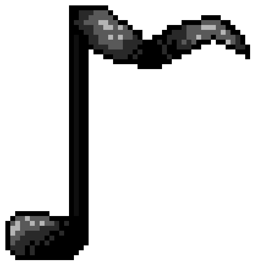 8 Bit Music Notes Png Image Transparent Download Clipart - Full Size ...