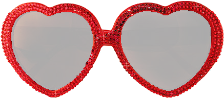 Heart Shaped Sunglasses Clipart - Heart Shaped Sunglasses Transparent ...