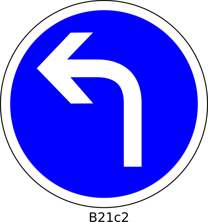 Computer Icons Arrow Traffic Sign Symbol Drawing - Left Turn Sign ...