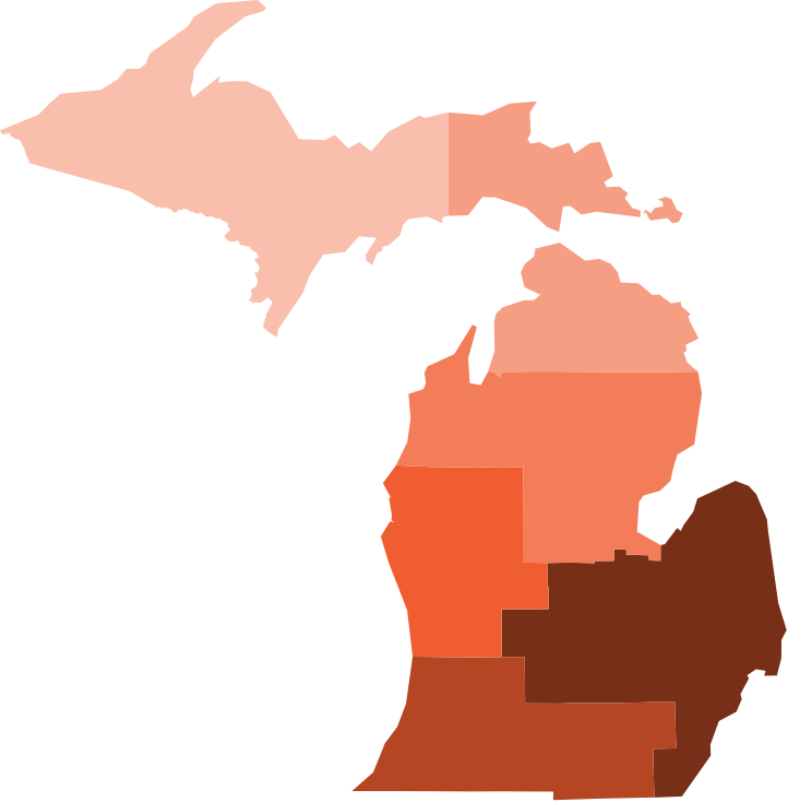 Jenison - Michigan Map Clipart - Full Size Clipart (#1902368) - PinClipart