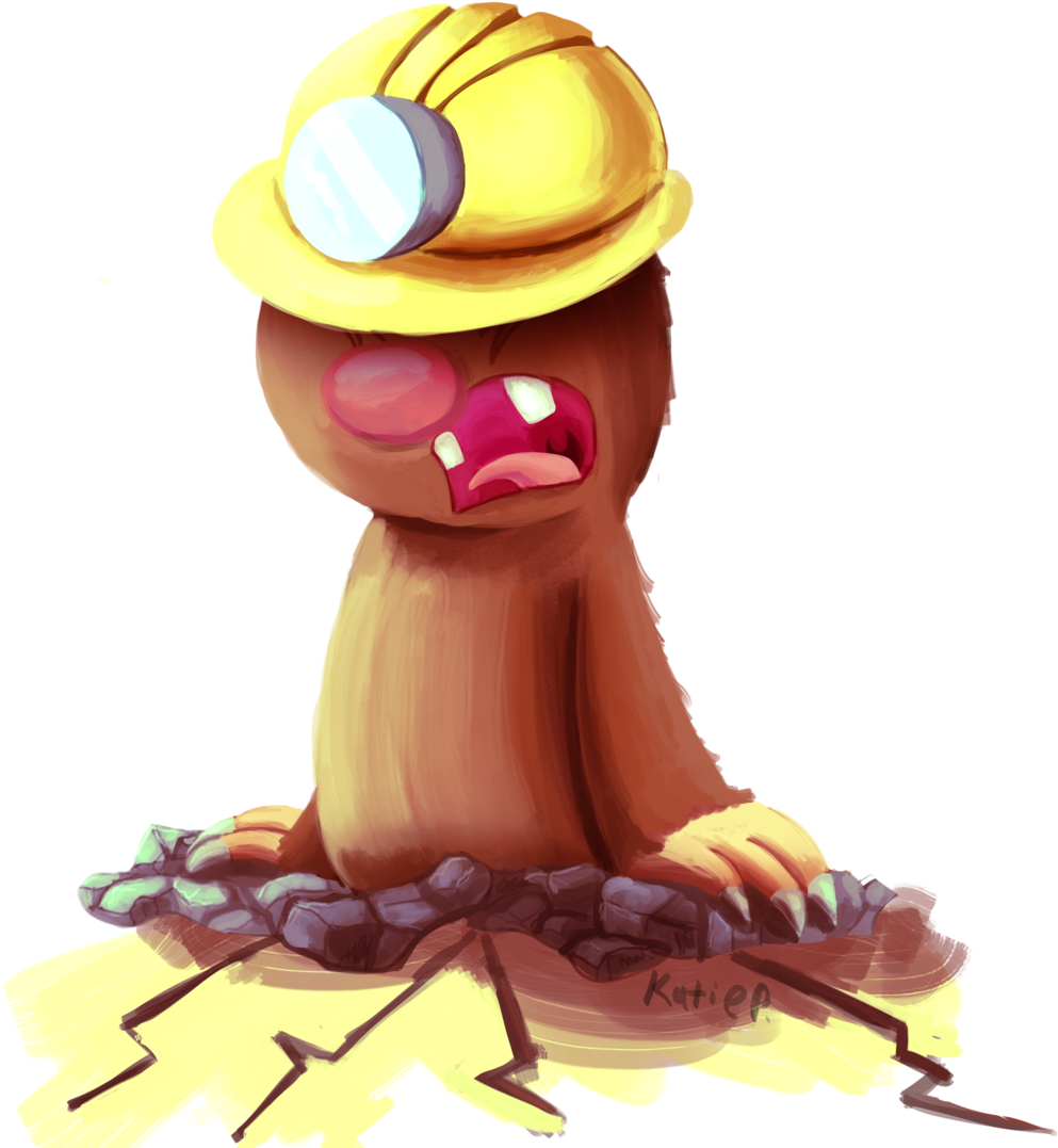 Diglett Used Earthquake By Aclockworkkitten - Cartoon Clipart - Full ...