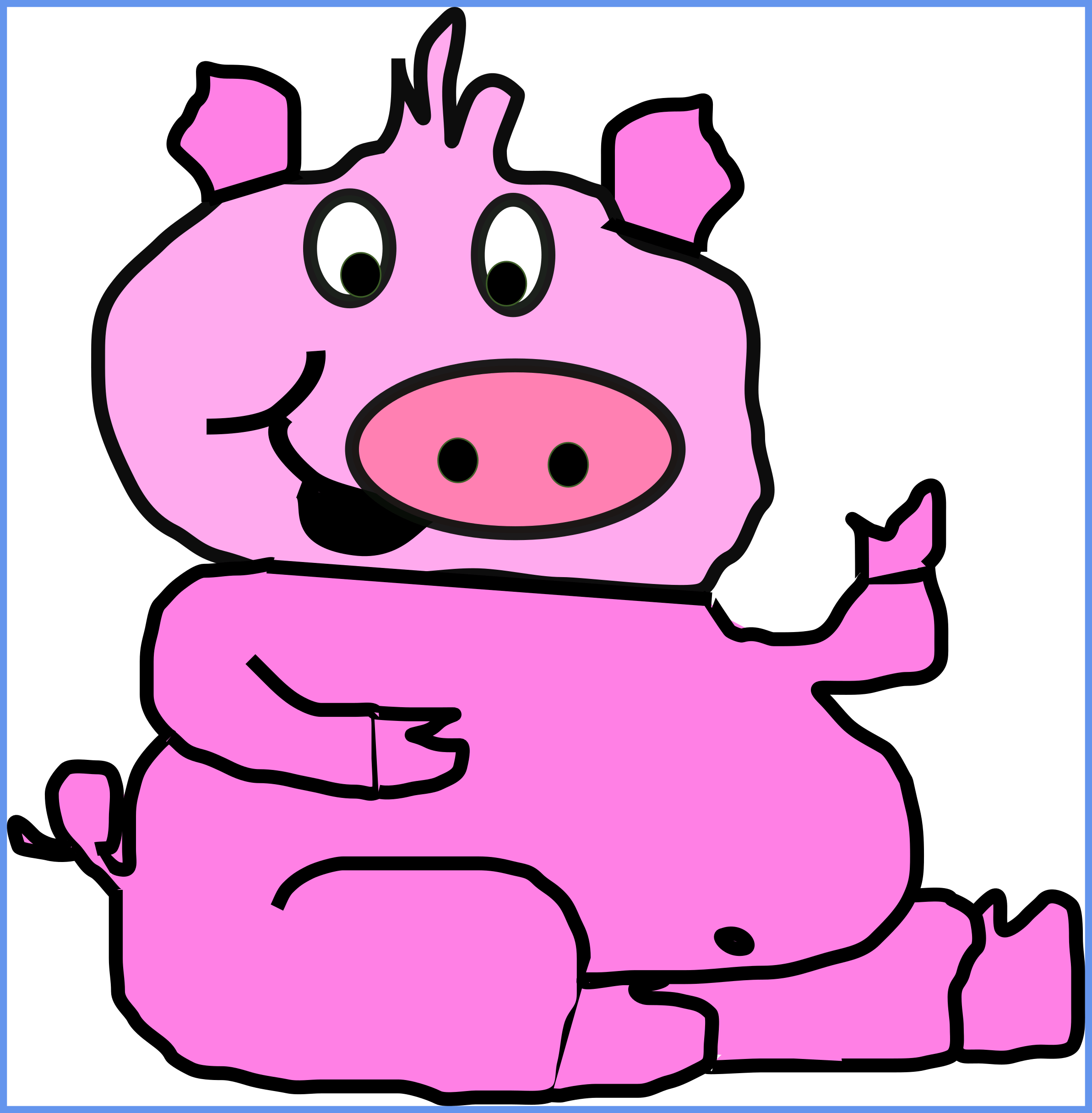 Pig Clip Art - Png Download - Full Size Clipart (#1925185) - PinClipart