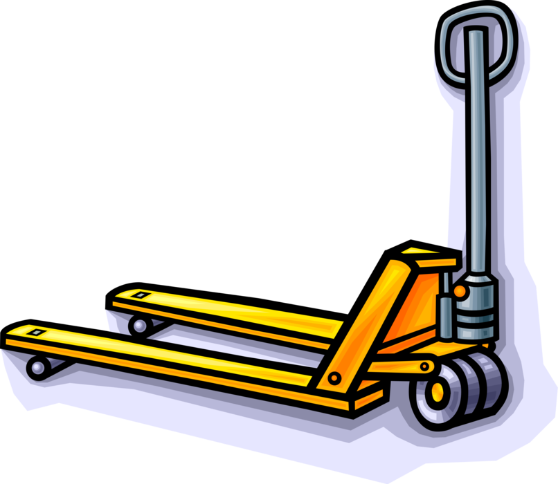Download Vector Illustration Of Hydraulic Hand Jigger Forklift - Pallet ...