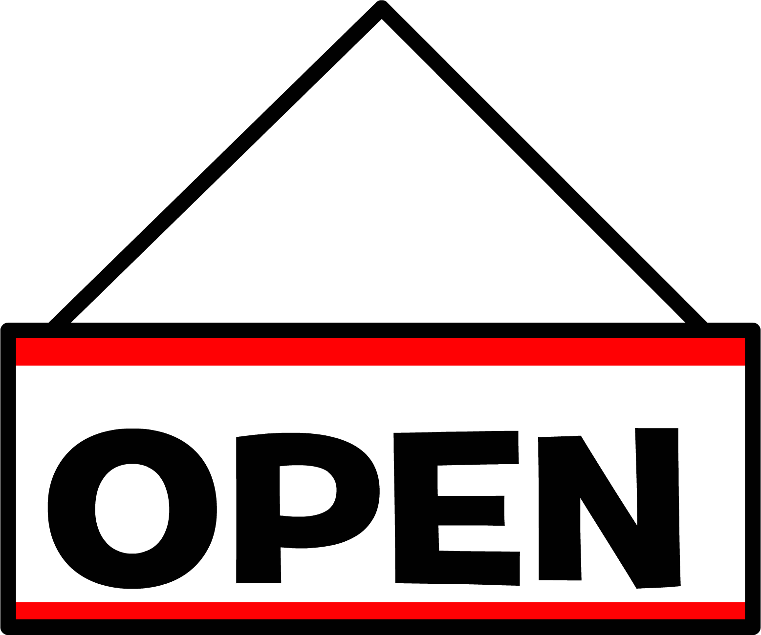 Open-closed Sign Sprite 003 - Transparent Open Sign Clipart - Full Size ...