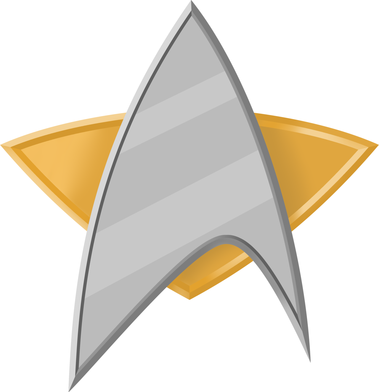 Star Shaped Starfleet Insignia Star Trek Know Your - Star Trek Clipart ...