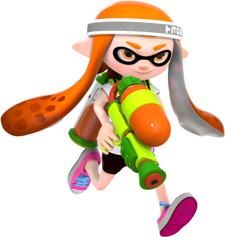 Inkling Girl Png Jpg Freeuse Stock - Splatoon 2 Orange Inkling Clipart ...