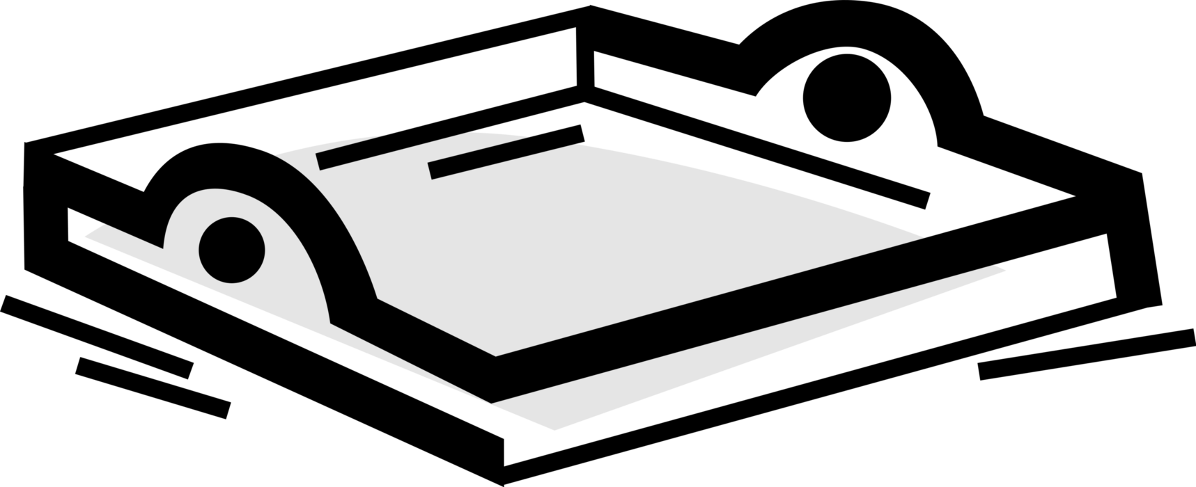 Download Vector Illustration Of Kitchen Food Serving Tray - Clip Art ...