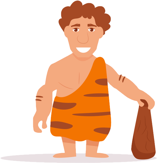 Pin It On Pinterest - Stone Age Man Cartoon Clipart - Full Size Clipart ...