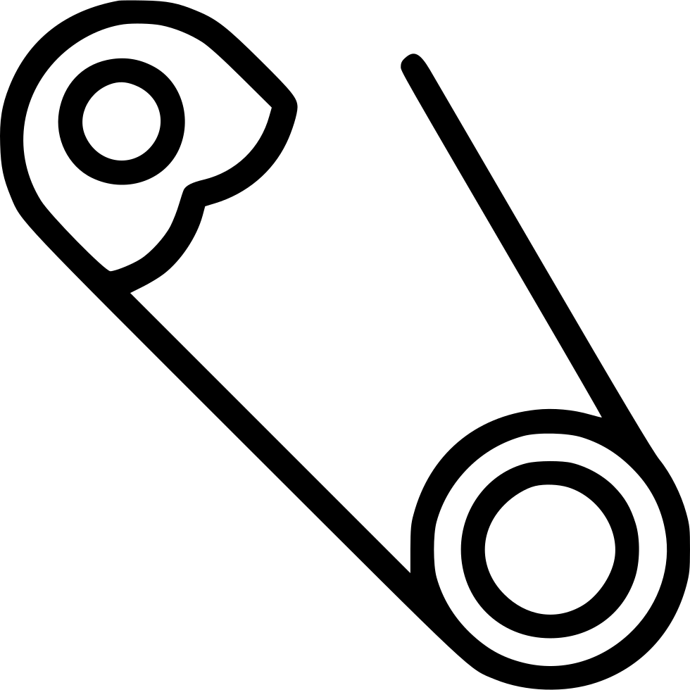 Safety Pin Open - Safety Pin Clip Art - Png Download - Full Size ...