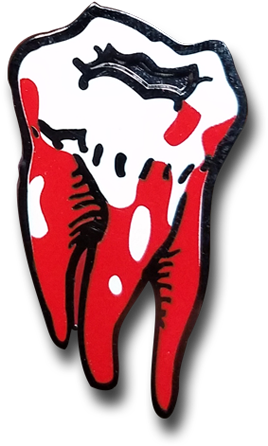 Bloody Cavity Pin With Silkscreen - Lapel Pin Clipart - Full Size ...