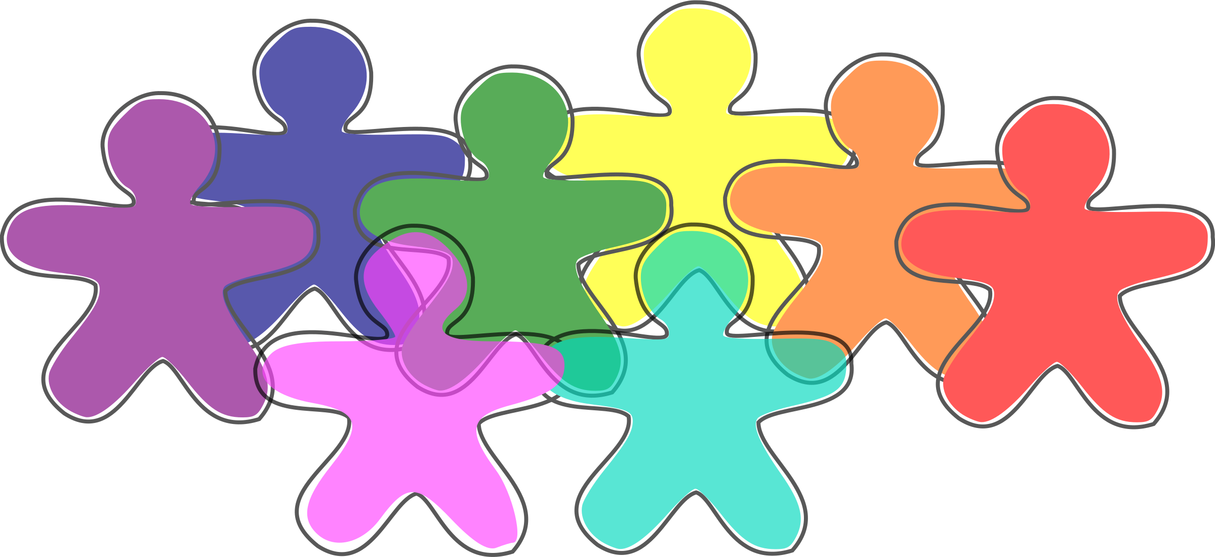 Big Image - Rainbow Gingerbread Clipart - Full Size Clipart (#1986285 ...