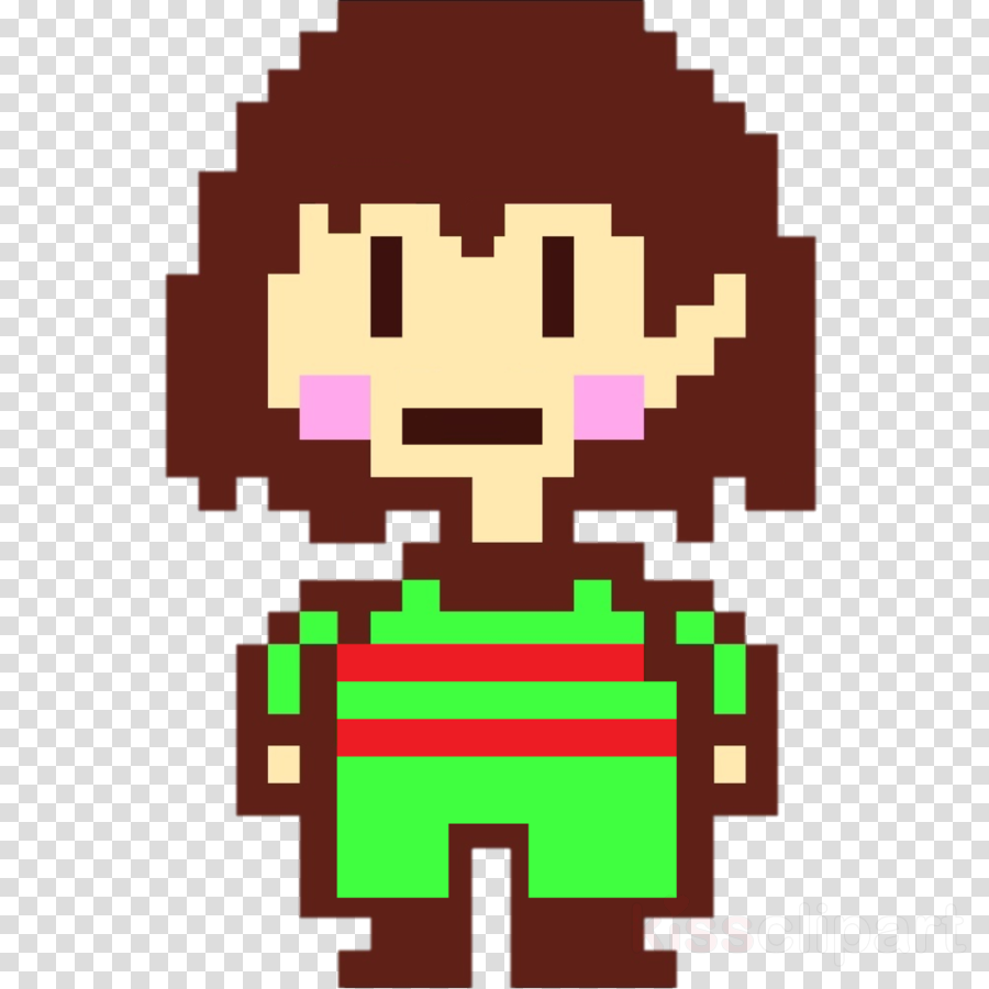 Frisk In Pixel Clipart Undertale Pixel Art Sprite - Chara Undertale ...