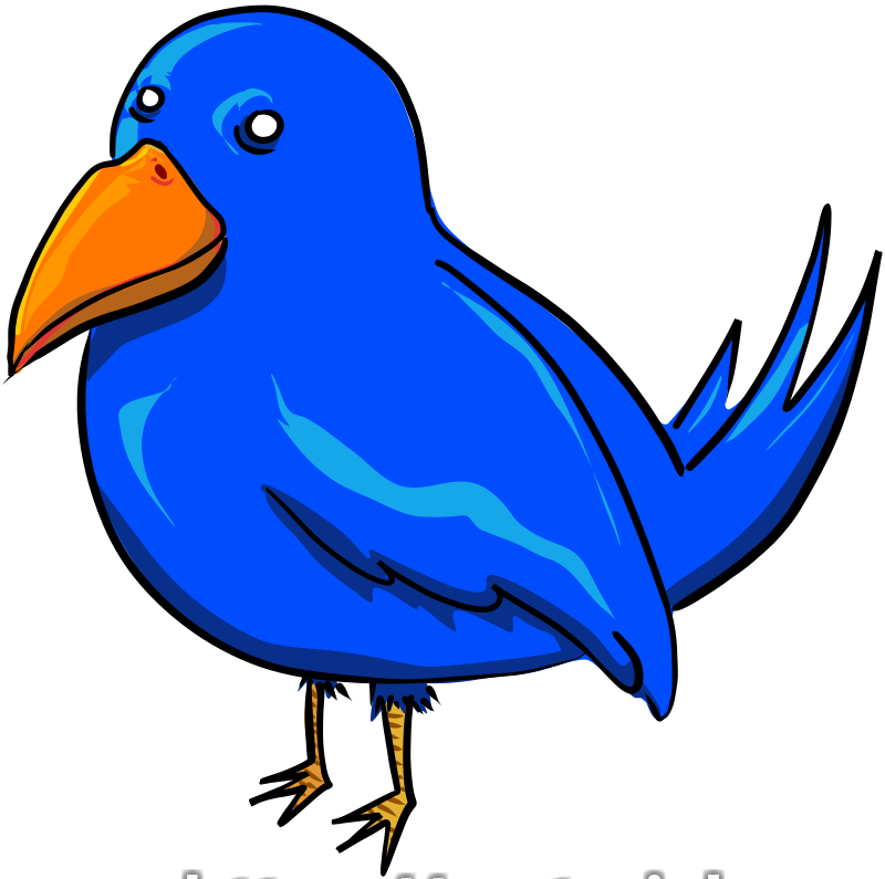 Animated Bird Clipart - Blue Bird Clipart - Png Download - Full Size ...