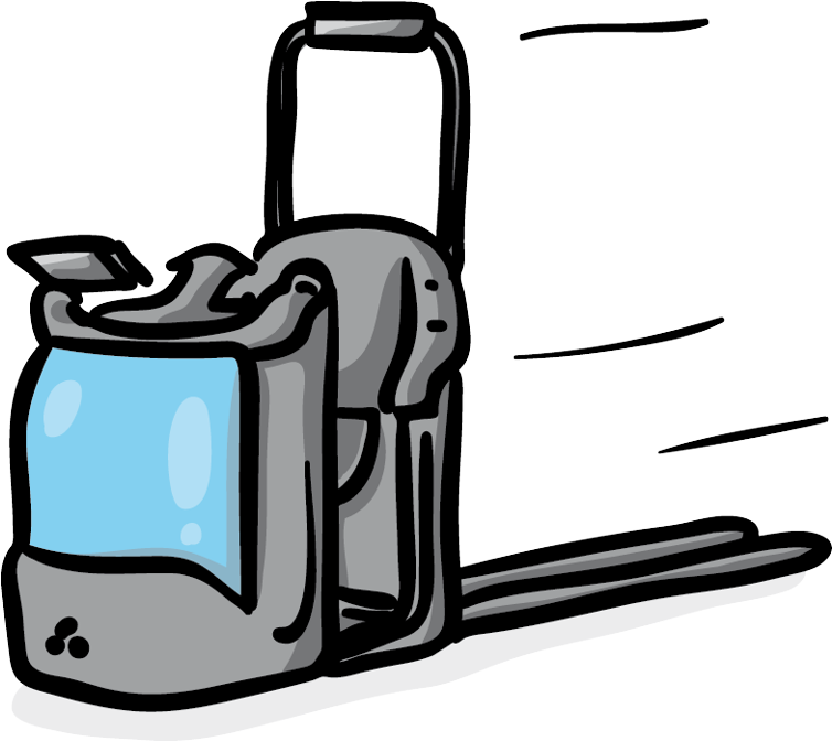 Low Level Order Picker - Cartoon Order Picker Clipart - Full Size ...