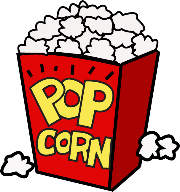 Movie Night Popcorn Clipart