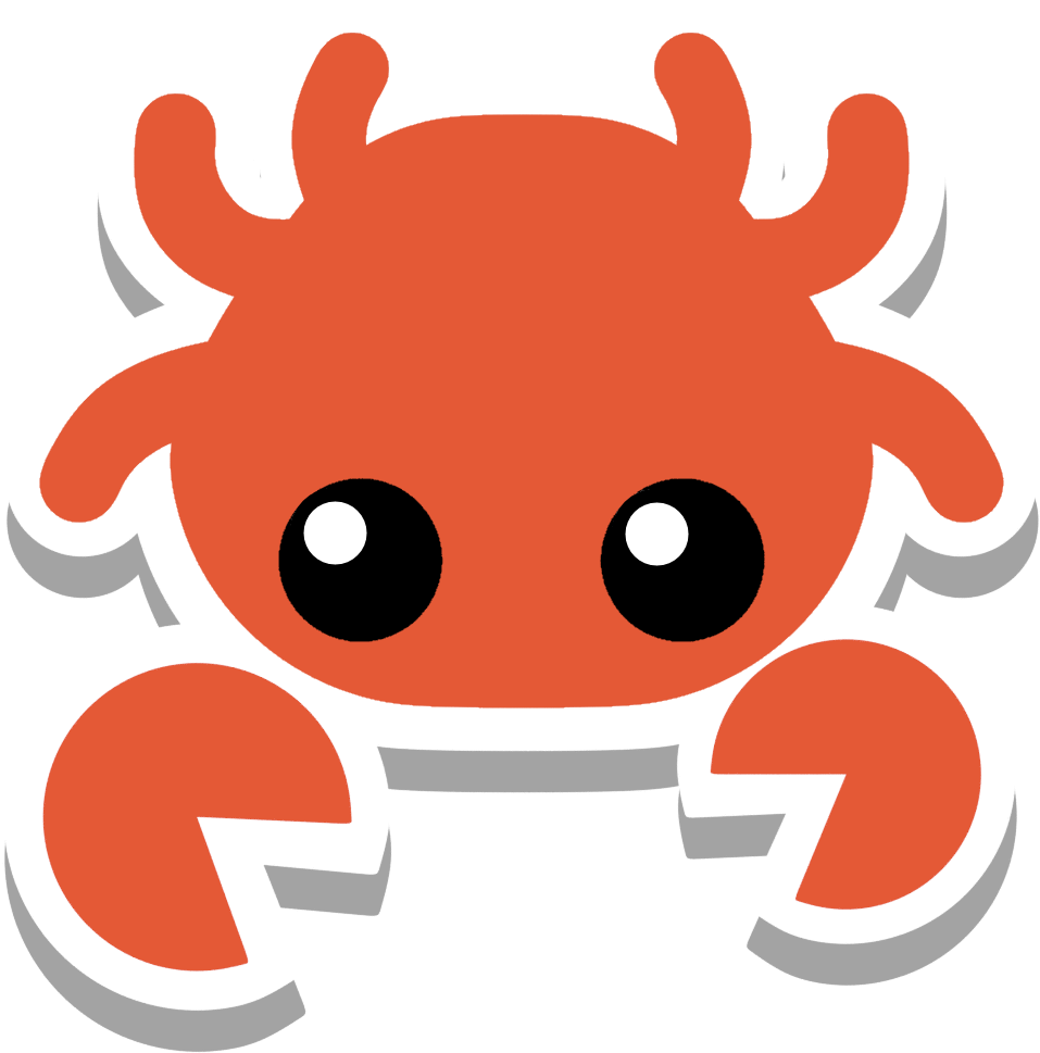Crab Cartoon Png Black And White Download - Starve Io Animal Clipart ...