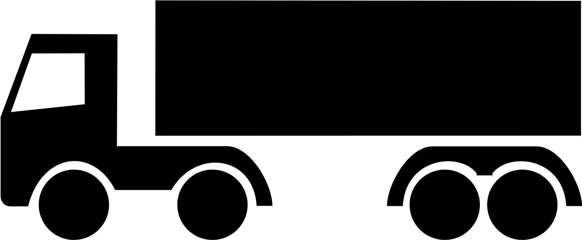 Lkw Mit Aufleger Aus Zusatzzeichen 1048-14 - Truck Symbol Clipart ...