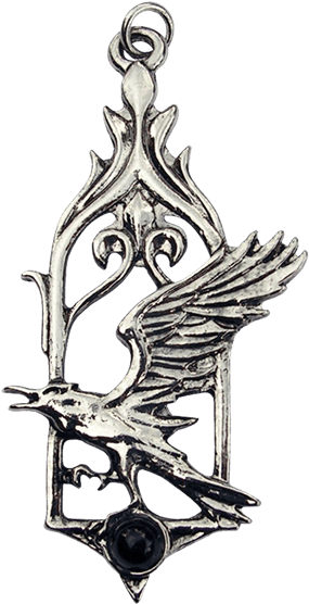 Crystal Raven Pendant Clipart - Full Size Clipart (#2003899) - PinClipart