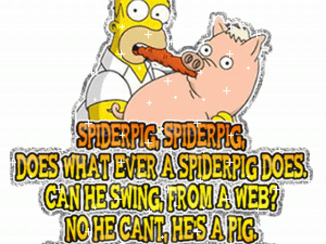 The Simpsons Movie Clipart Pig - Simpsons Movie Spider Pig - Png ...