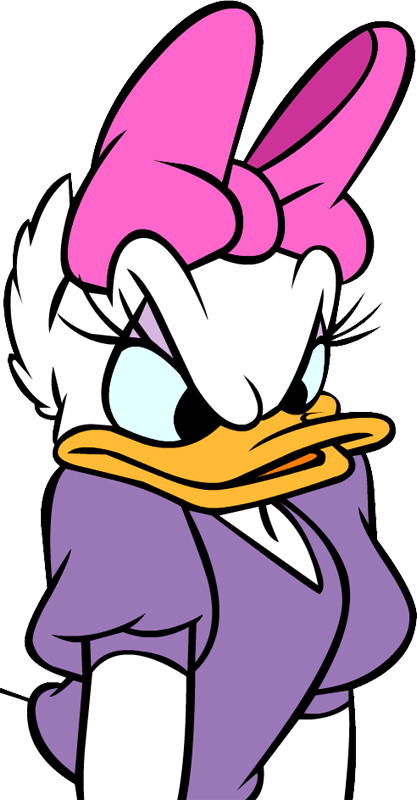 Donald Daisy Duck - Mad Daisy Duck Clipart - Full Size Clipart ...