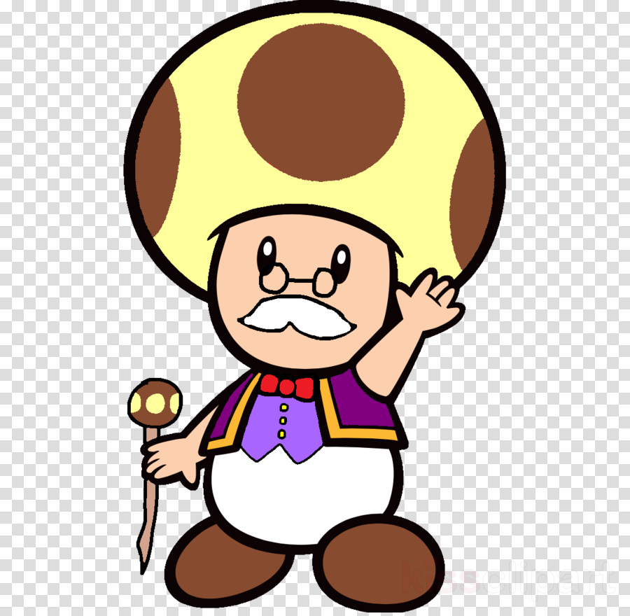 Toad Super Mario Bros - Super Mario Toad 2d Clipart - Full Size Clipart ...