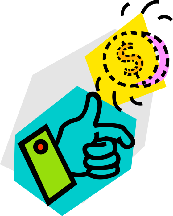 Vector Illustration Of Hand Flipping Money Coin In - Fair Coin Clipart ...