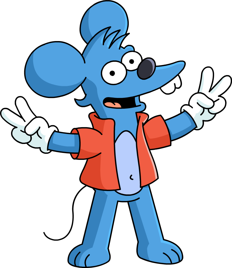 And The Brand New Splash Screen - Itchy Simpsons Clipart - Full Size ...