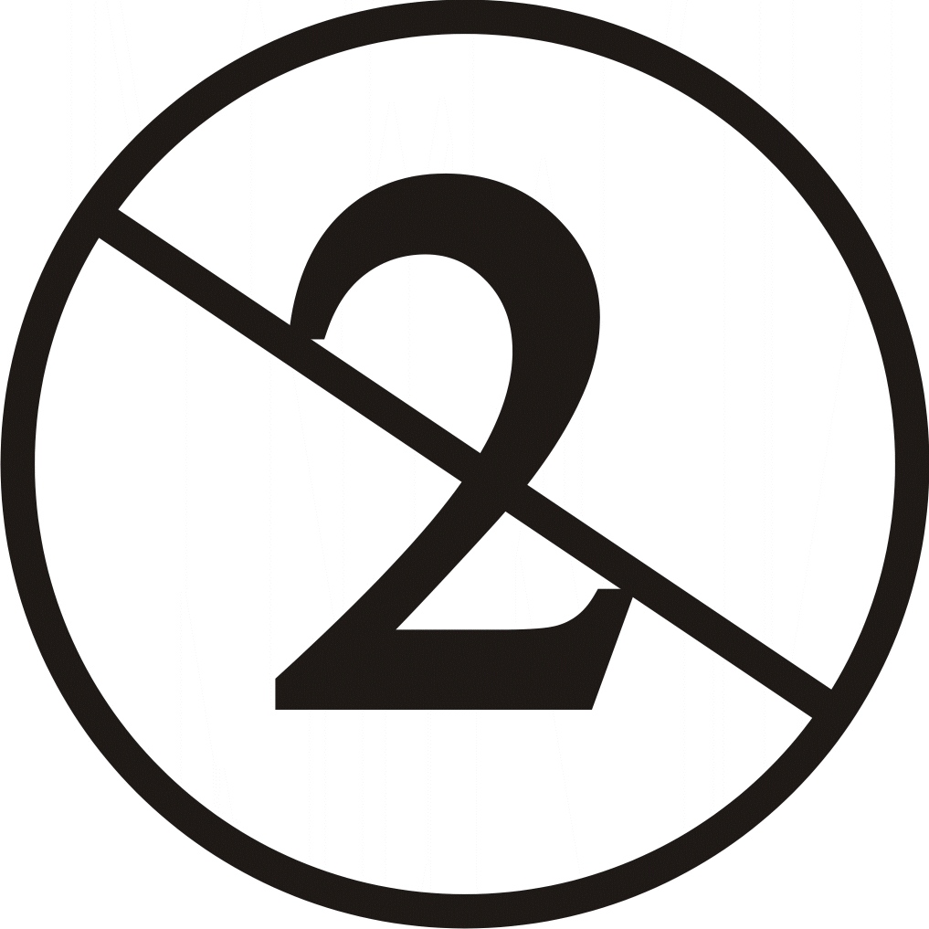 Crossed 2 Single Use Only Symbol Clipart Full Size Clipart 