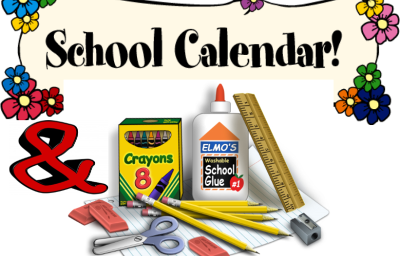 School Calendar - School Supplies Clipart - Full Size Clipart (#2022992 ...