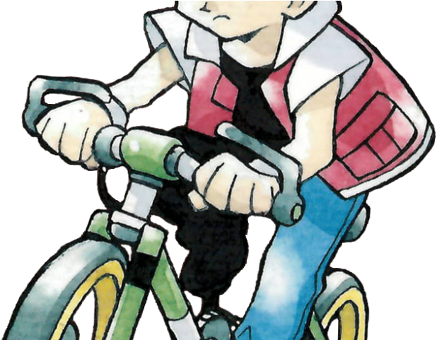 Download Bicycle Clipart Red Bike - Pokemon Red Trainer Artwork - Png ...